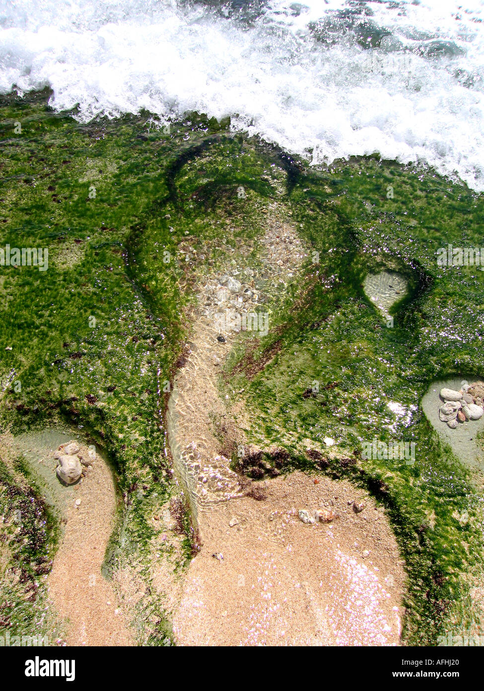 Shore line in Balangan Bali Indonesia Stock Photo - Alamy