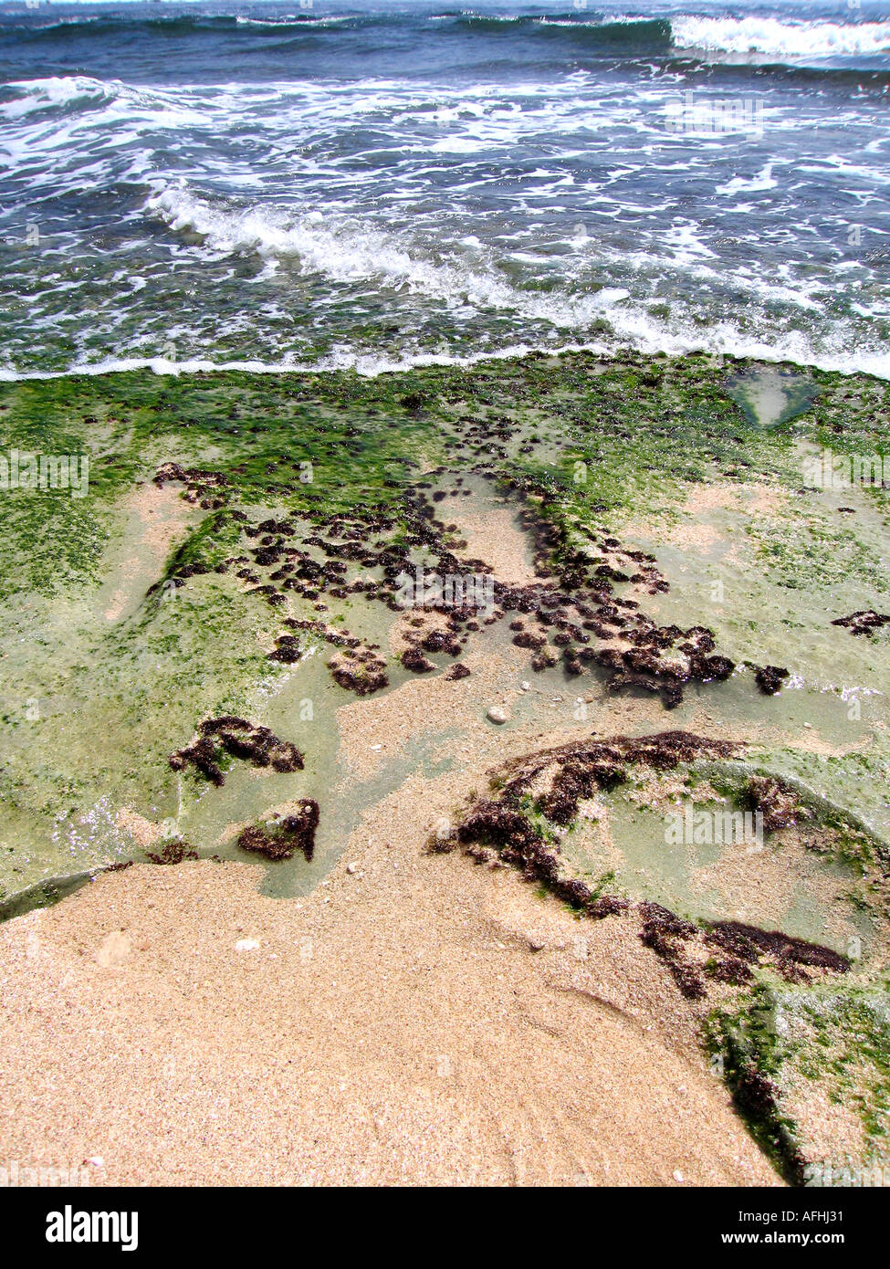 Shore line in Balangan Bali Indonesia Stock Photo - Alamy