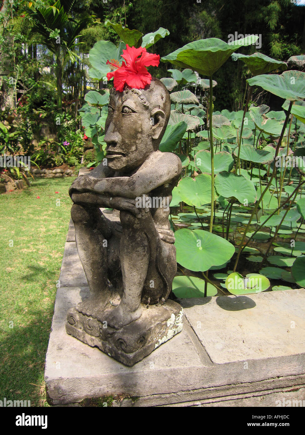 Garden statue in Ubud central Bali Indonesia Stock Photo - Alamy