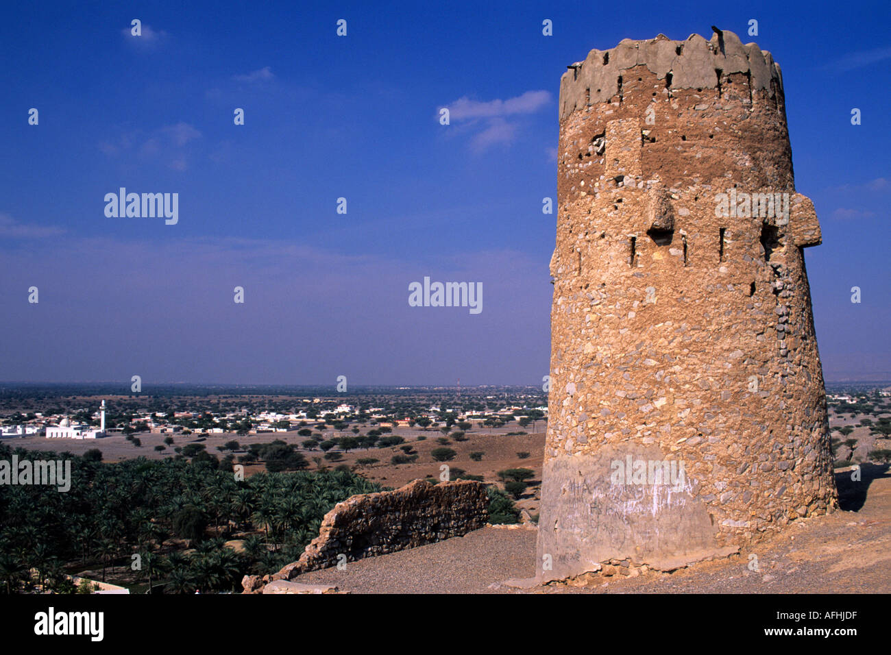 Watchtower at Al Khatt United Arab Emirates Stock Photo - Alamy