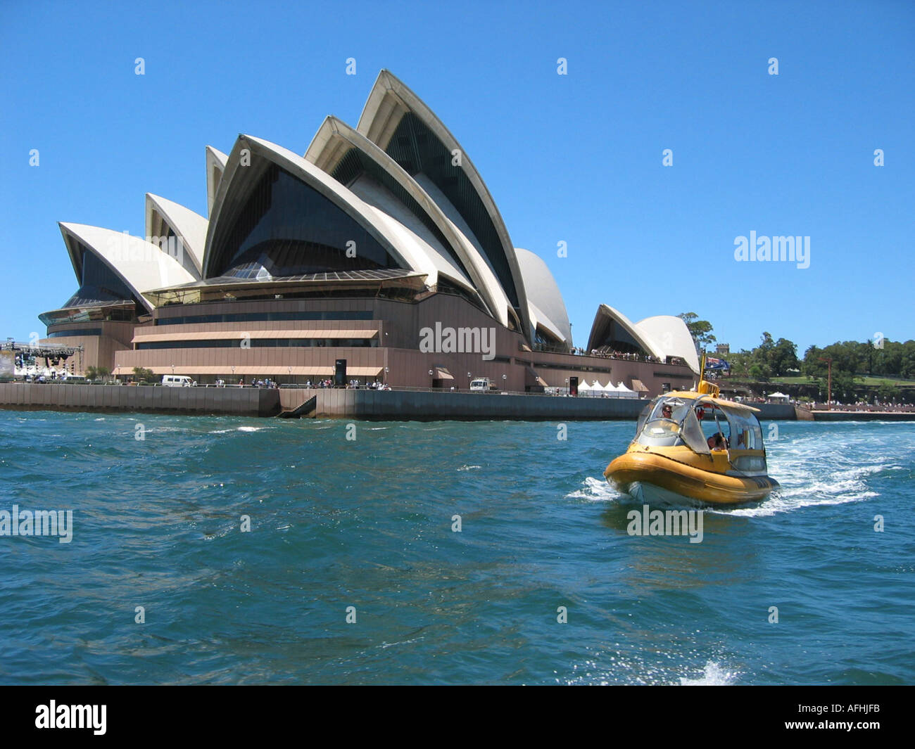 Sydney Opera House view from ferry Australia Stock Photo - Alamy