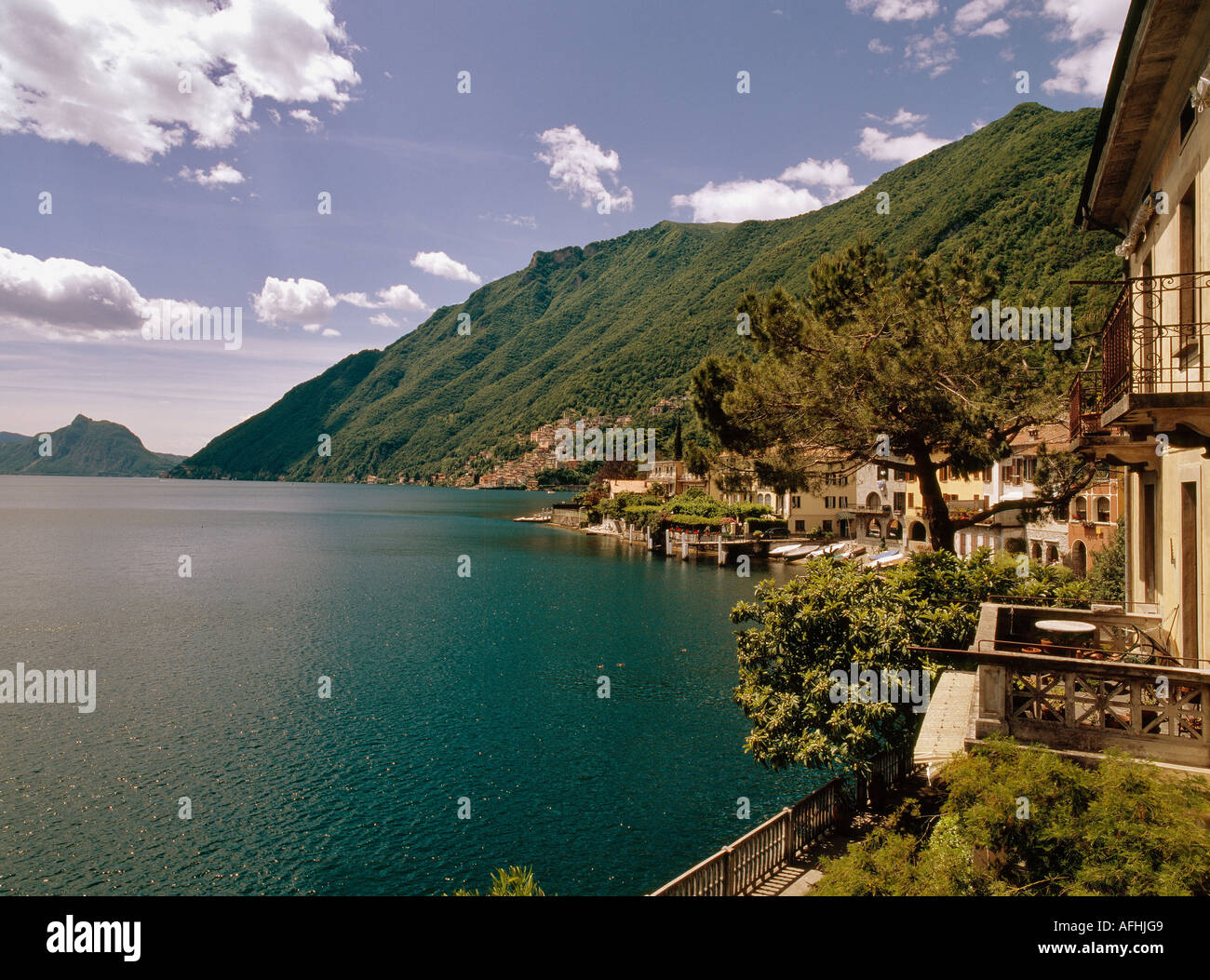SAN MAMETE, VALSOLDA ON LAKE LUGANO IN ITALIAN LAKES Stock Photo - Alamy