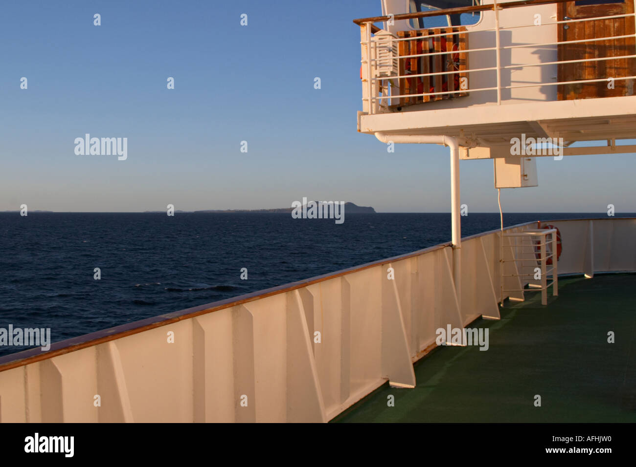 Deck of a ship Stock Photo - Alamy