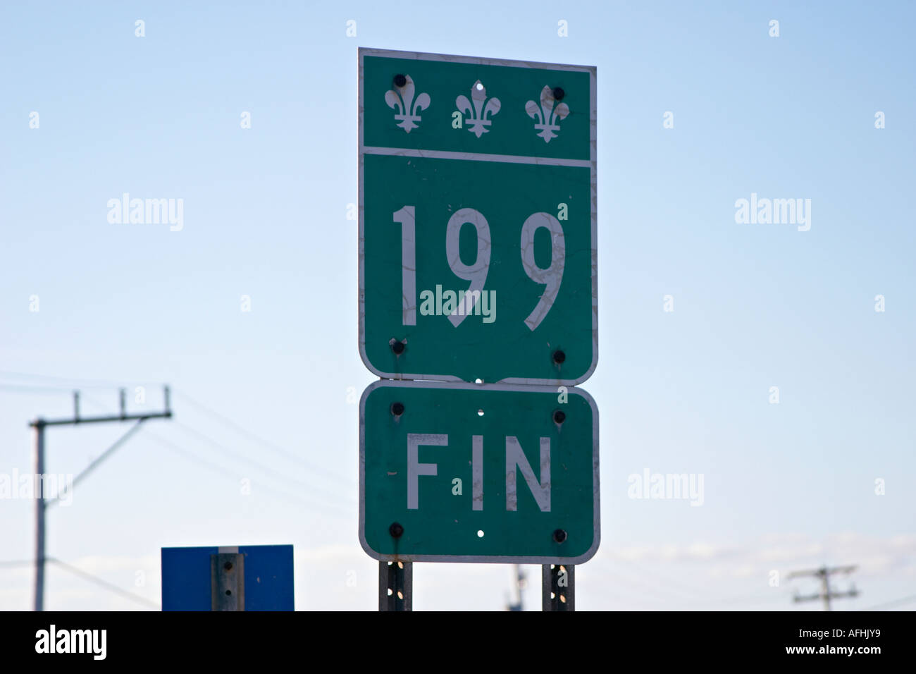 Road Sign in Canada Stock Photo - Alamy