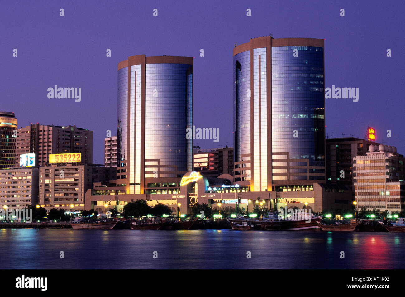 Sunset dubai creek harbour hi-res stock photography and images - Alamy