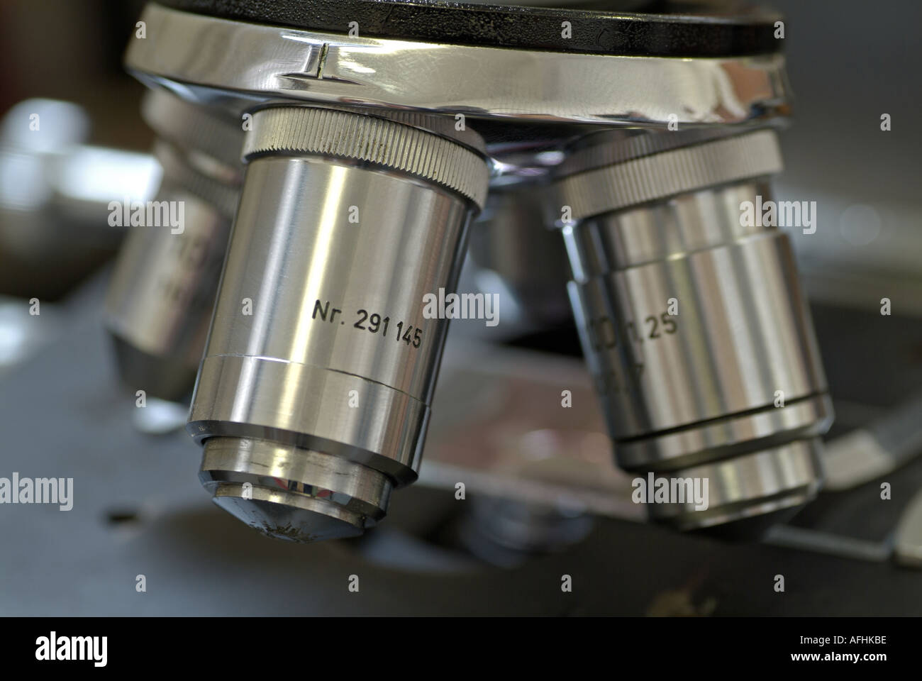 Microscope, Close Up Stock Photo - Alamy