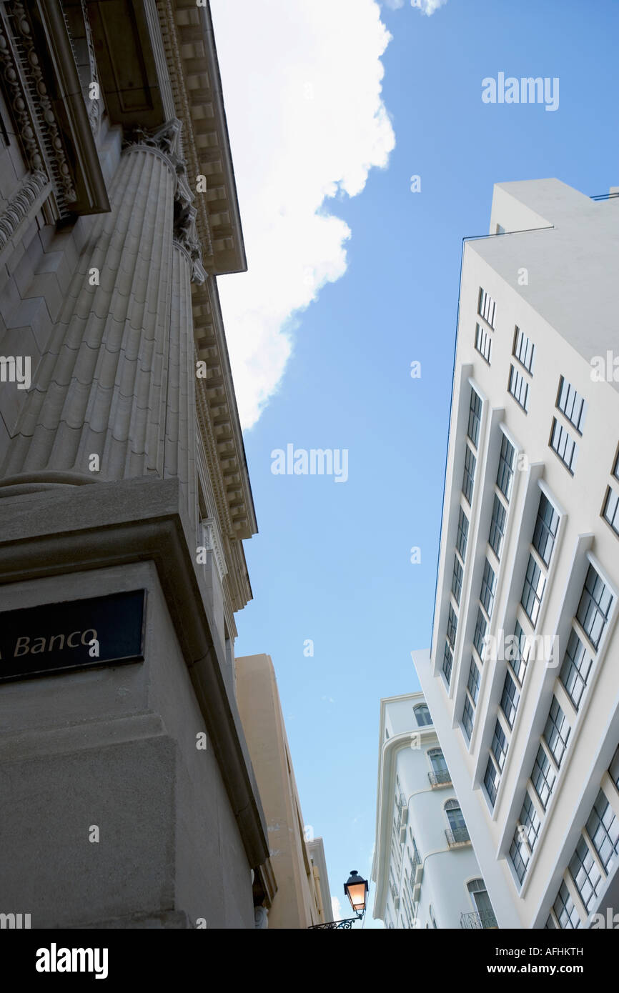 Bank sign, Spanish Stock Photo - Alamy