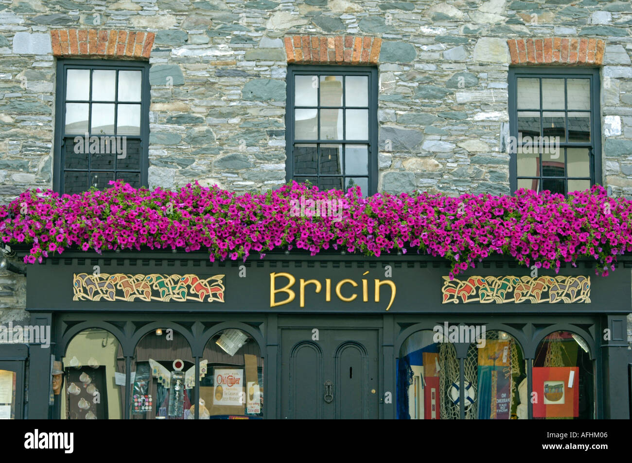 Stone building and shop front in the centre of Killarney Ireland Stock ...