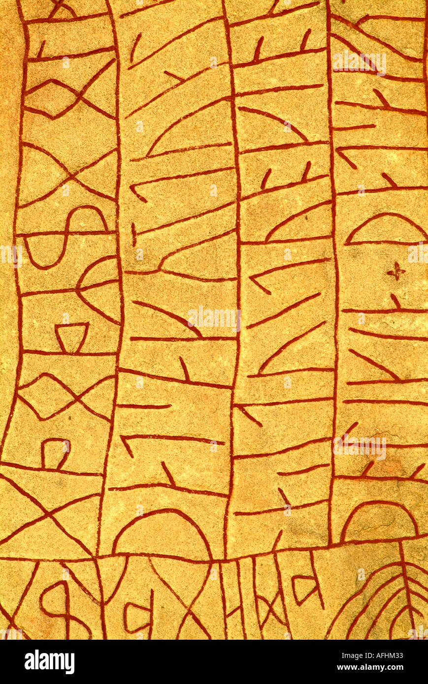 Runic Character Letters and text from the past Sweden Stock Photo - Alamy