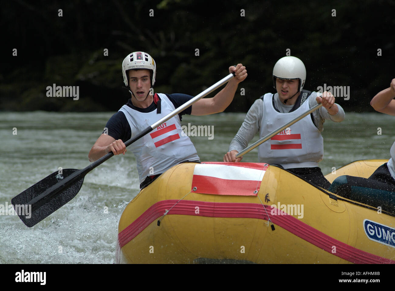 Rafters raft men hi-res stock photography and images - Alamy