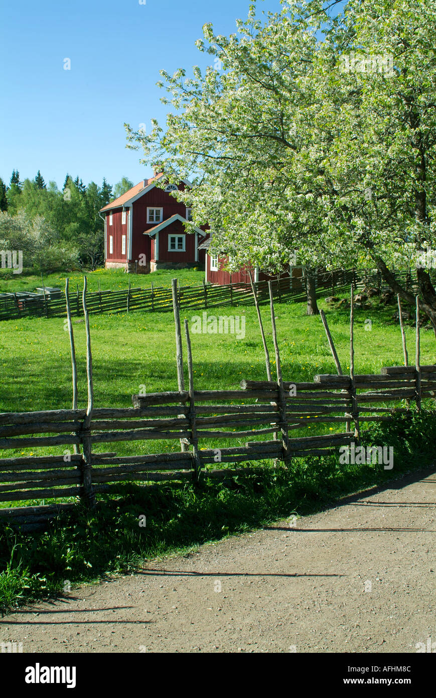 Farmhouse in Småland Sweden Stock Photo - Alamy