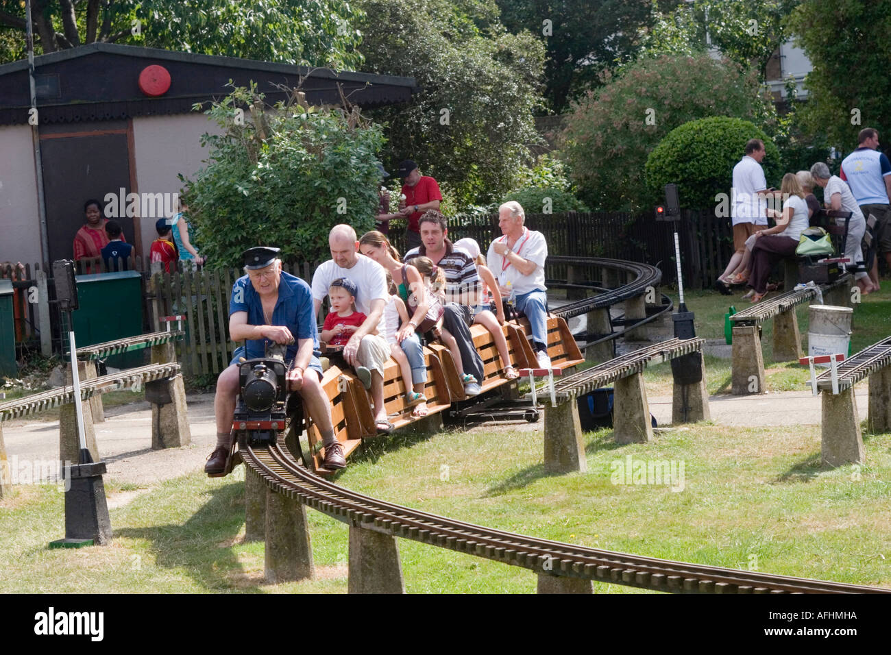 Public train rides in Ridgeway Park, North Chingford given by the ...