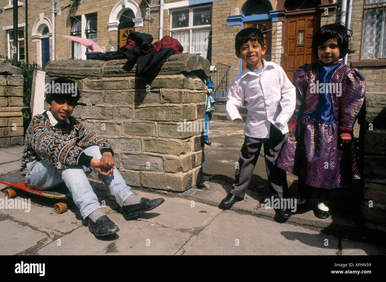 Muslim youth on streets of Bradford Yorkshire Stock Photo - Alamy