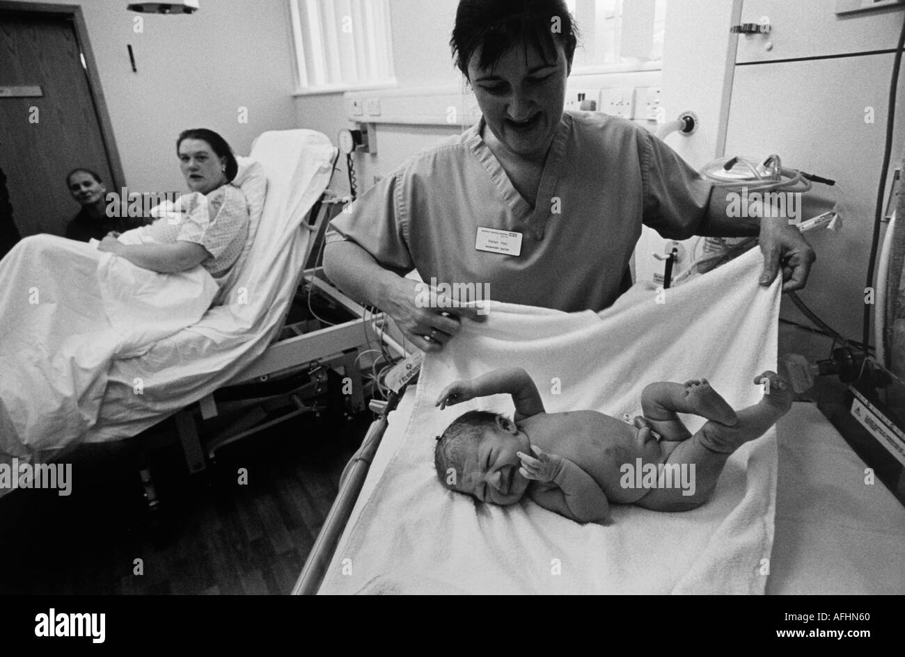 Labour home birth Black and White Stock Photos & Images - Alamy