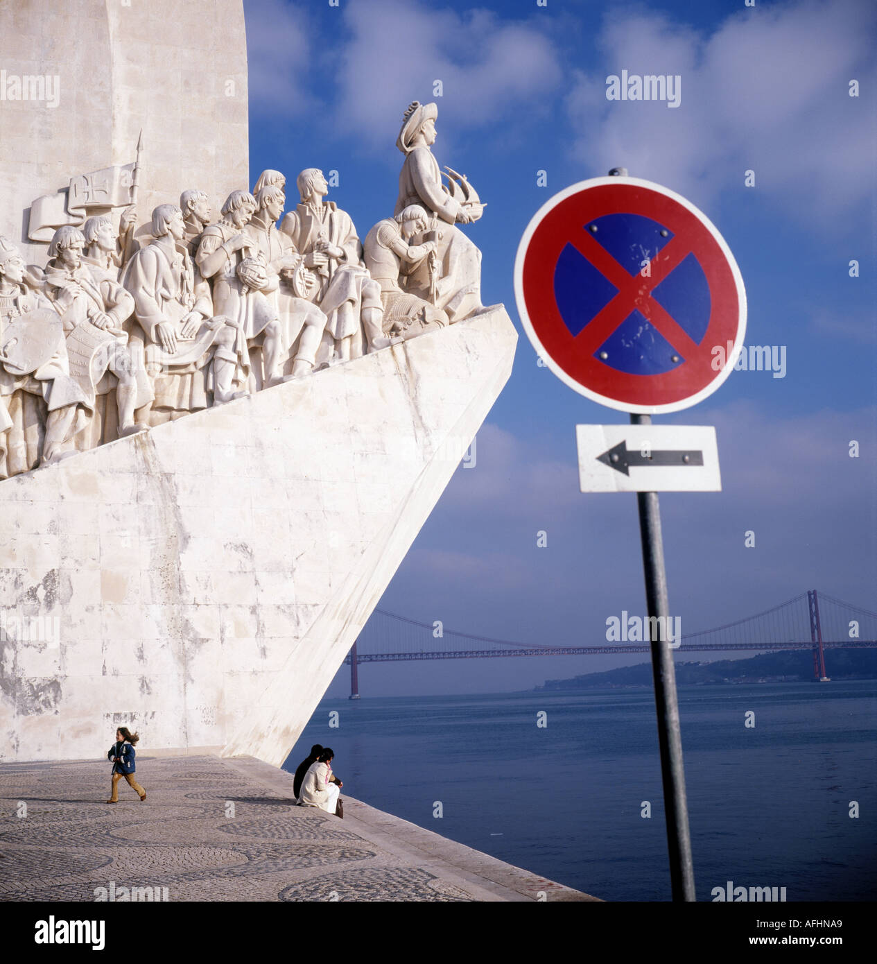 Belem monument Padrao dos Descobrimentos in Portugal Stock Photo - Alamy