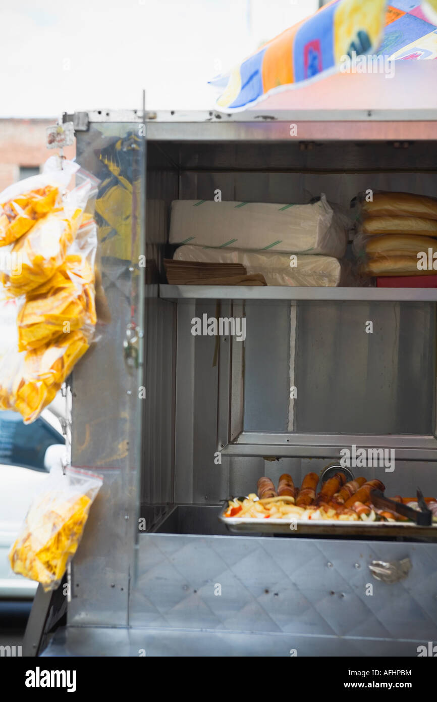 Hot dog stand Stock Photo - Alamy