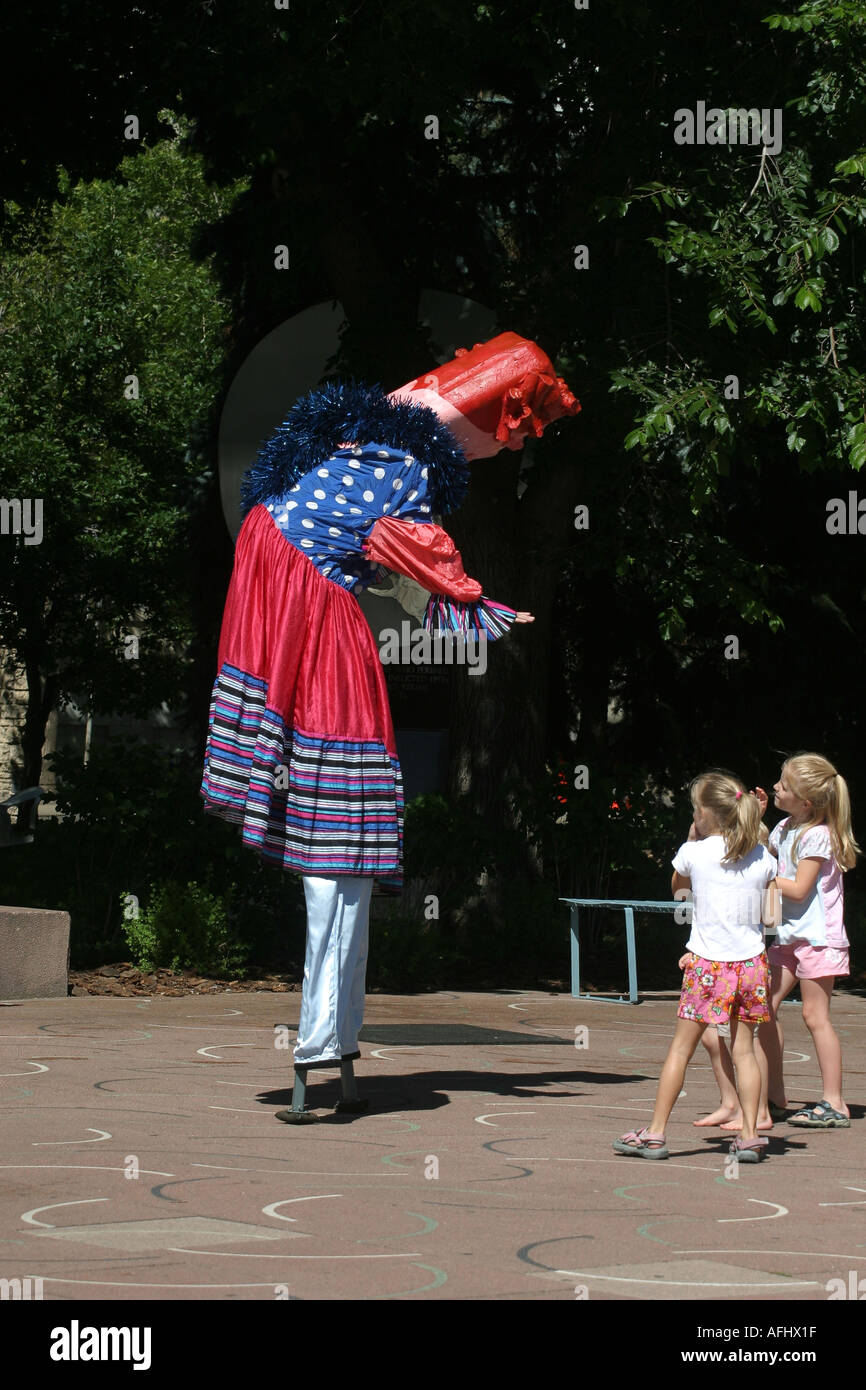 The stilt man Stock Photo - Alamy