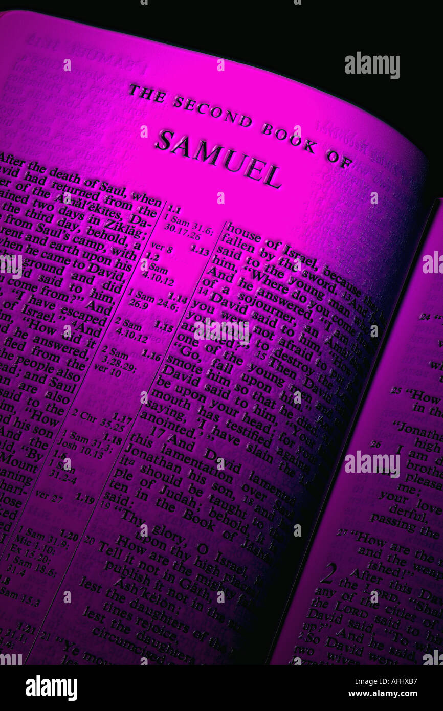 2nd SAMUEL chapter of the Holy bible Stock Photo - Alamy
