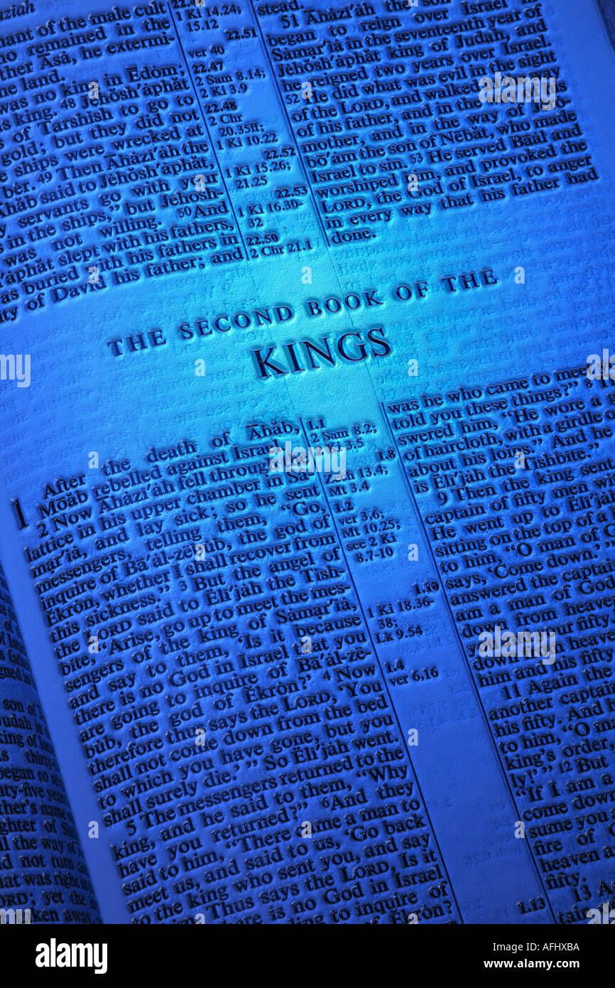 Book of kings bible hi-res stock photography and images - Alamy