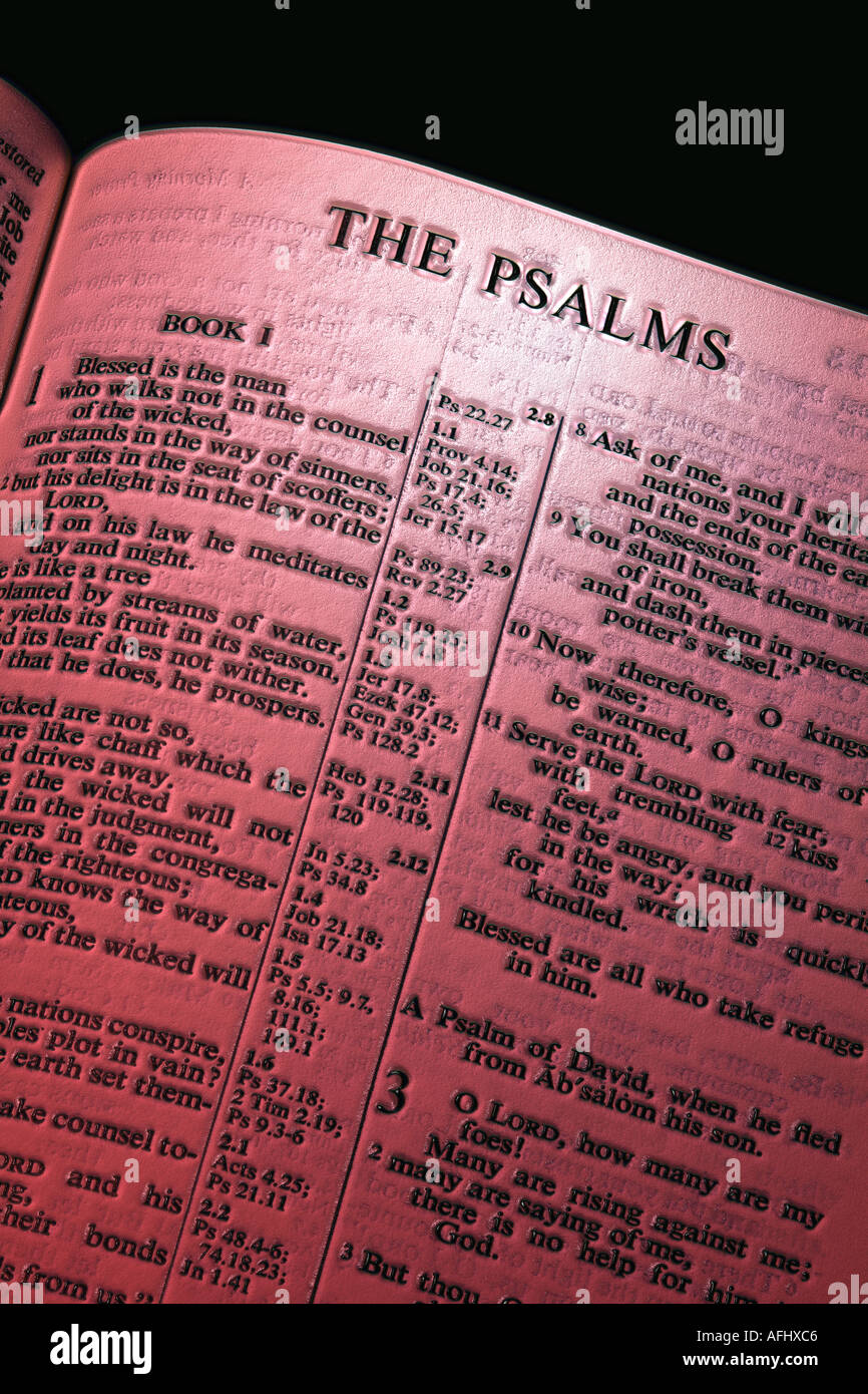 PSALMS chapter of the Holy bible Stock Photo - Alamy