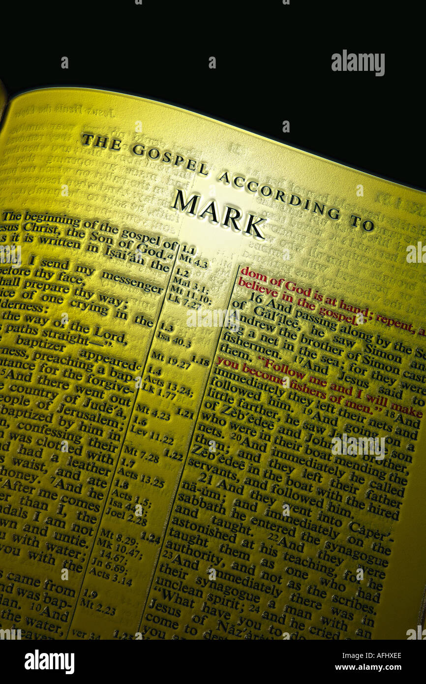 Mark bible hi-res stock photography and images - Alamy