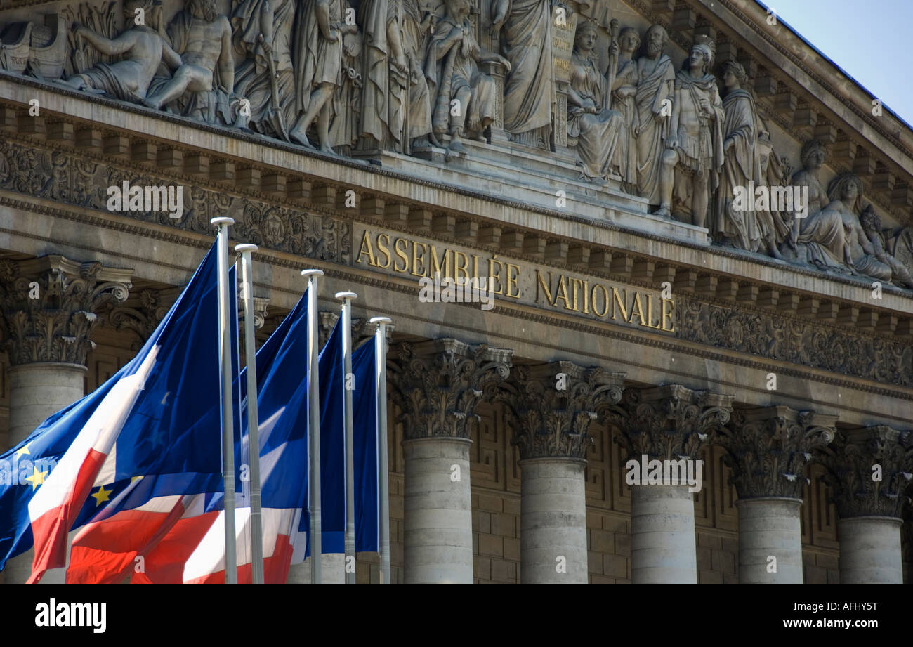 national assembly building paris france Stock Photo - Alamy