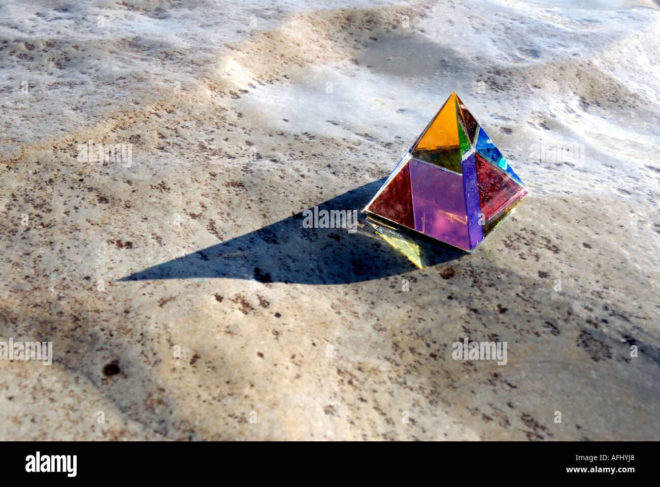 Glass pyramid prism light colour hi-res stock photography and images ...