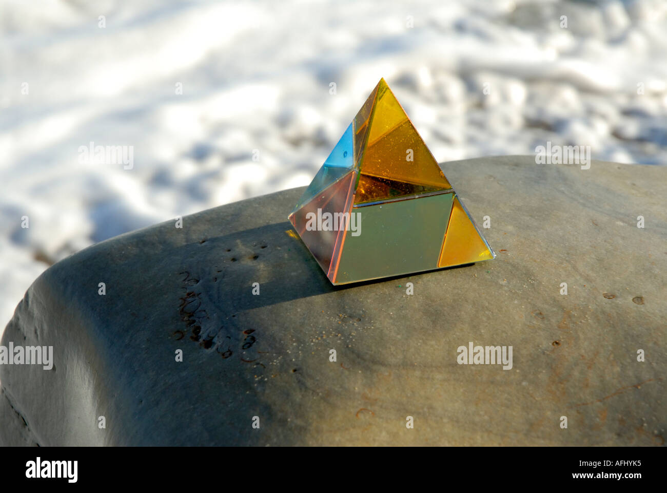 Glass pyramid prism light colour hi-res stock photography and images ...