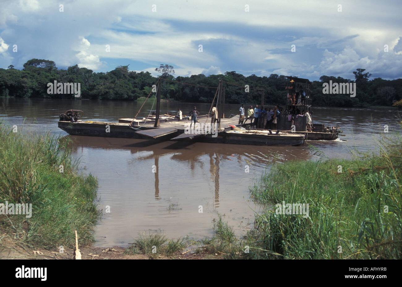 Car ferry Bambili Democratic Republic of Congo Stock Photo - Alamy