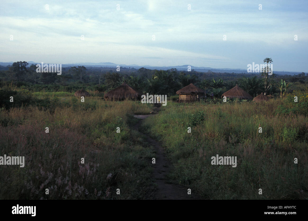 Village Serenge Democratic Republic of Congo Stock Photo - Alamy