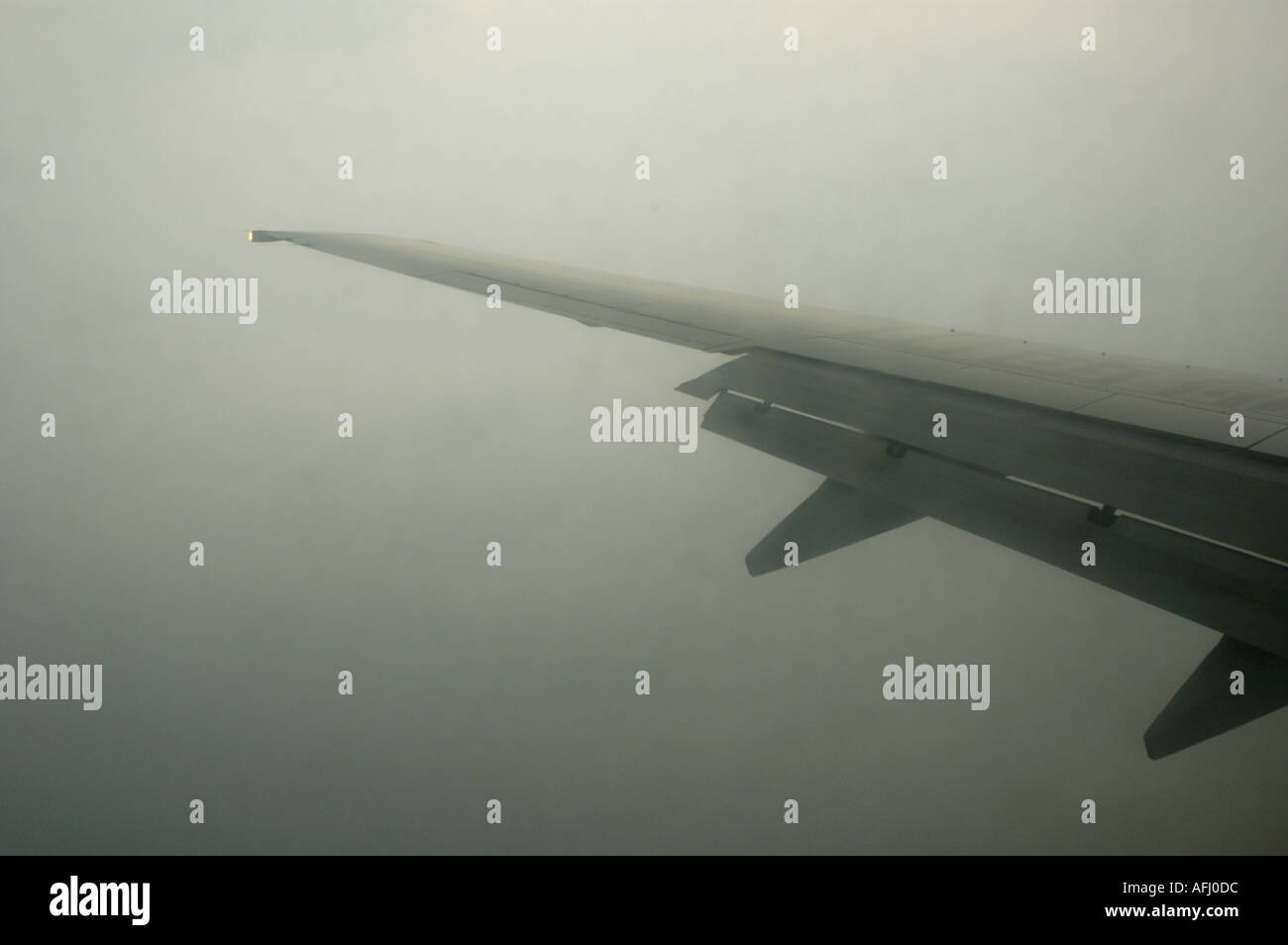 China between xian and guilin inside a flying airplane the wing and the ...