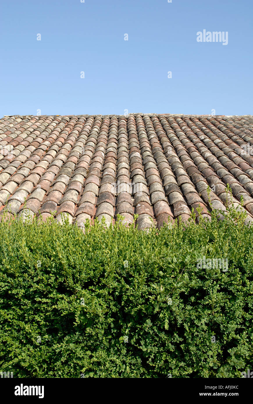 Pan tile roof Stock Photo - Alamy