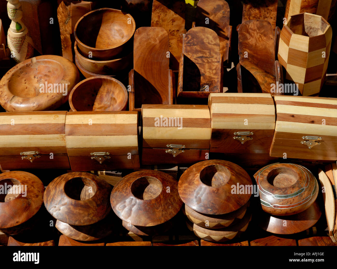 Marquetry woodwork thuya thuja hardwood Rue de Skala medina souk shops ...