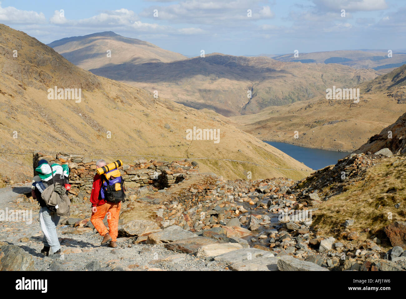 Blue miner lake trail hi-res stock photography and images - Alamy