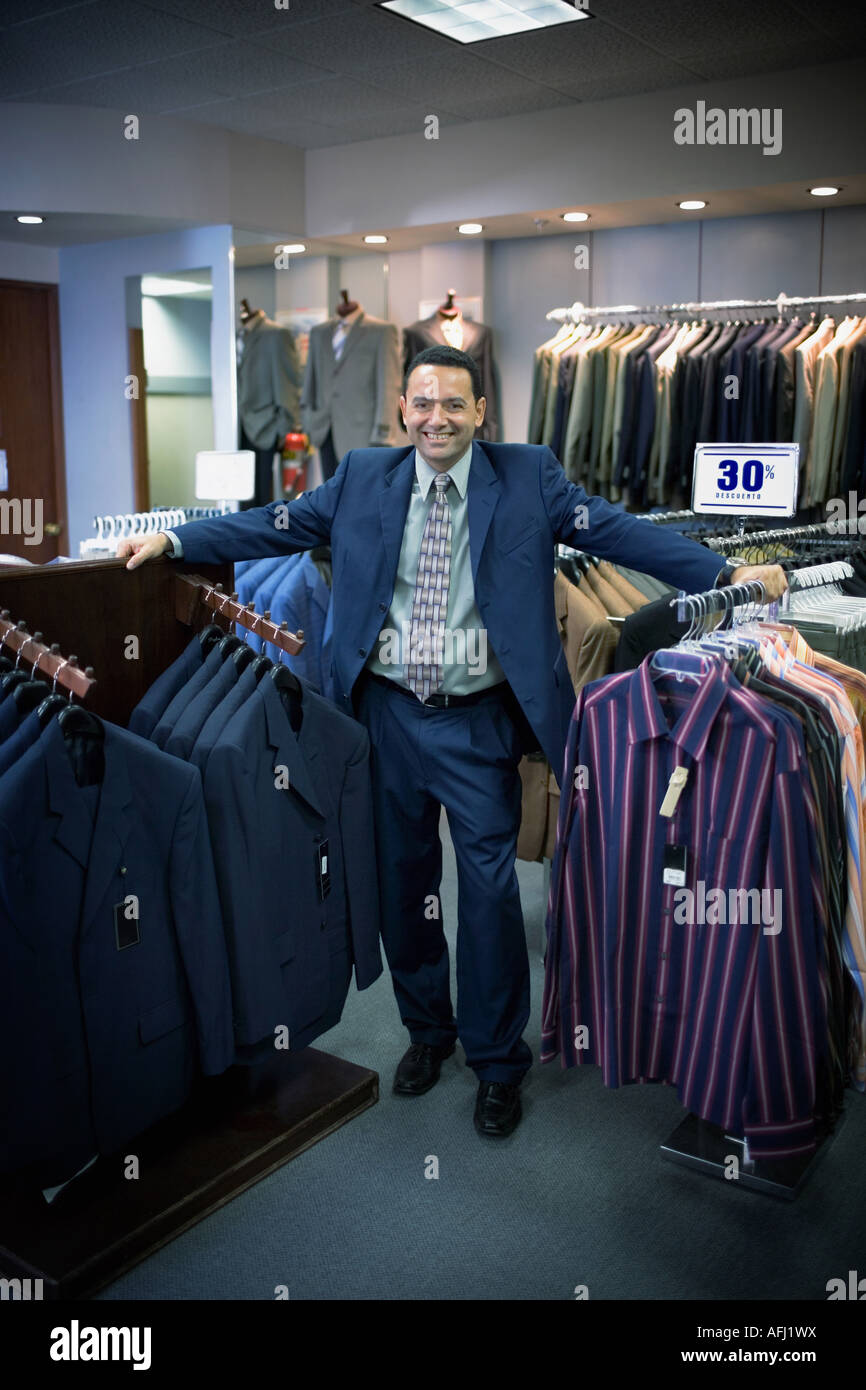 Hispanic man male shopping shop business store manager hi-res stock ...