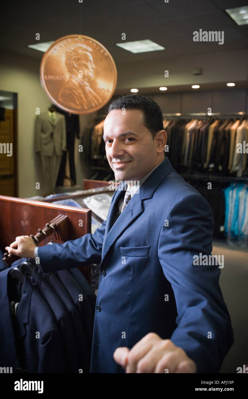 Hispanic man male shopping shop business store manager hi-res stock ...