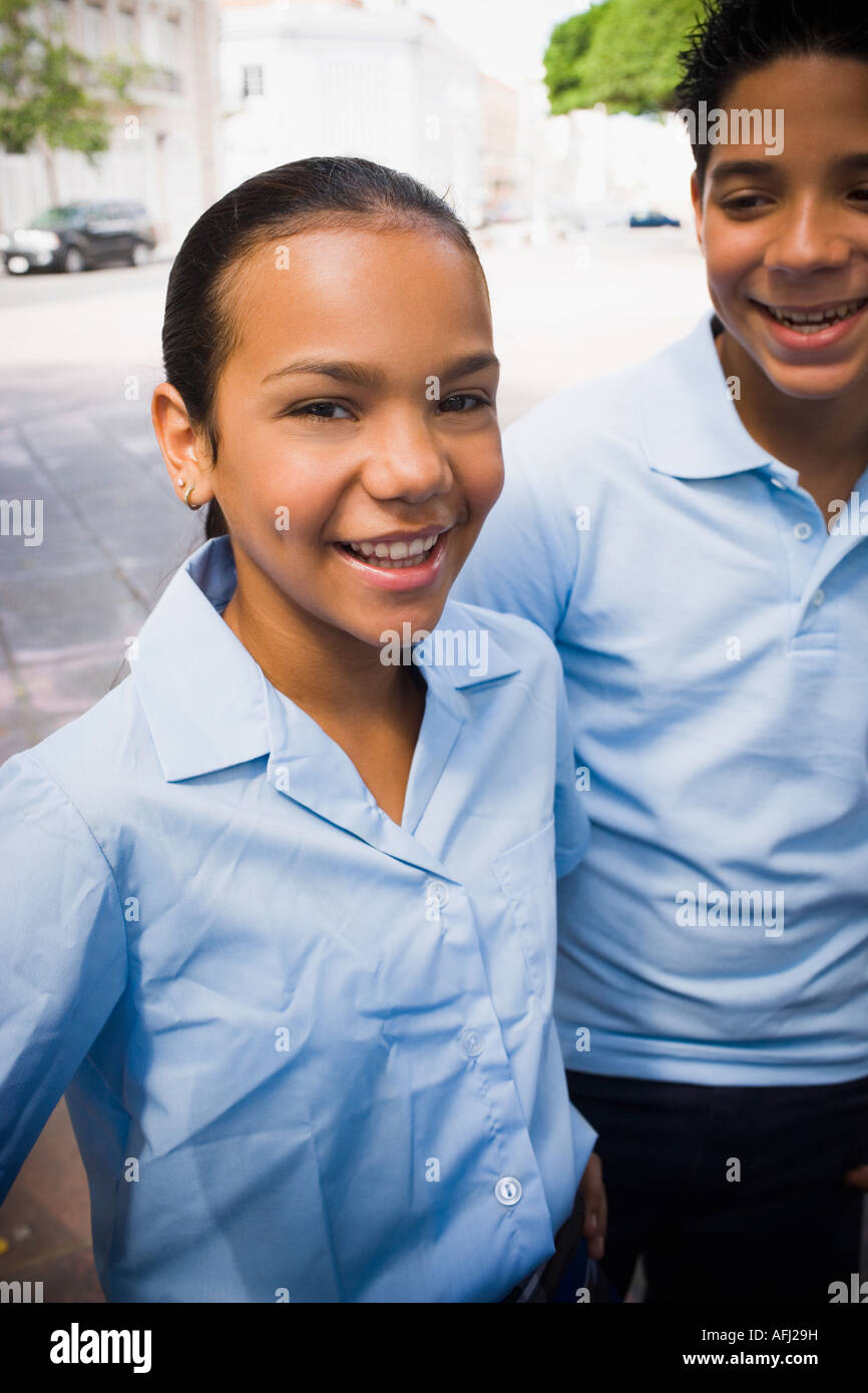 Female student wearing school uniform hi-res stock photography and ...