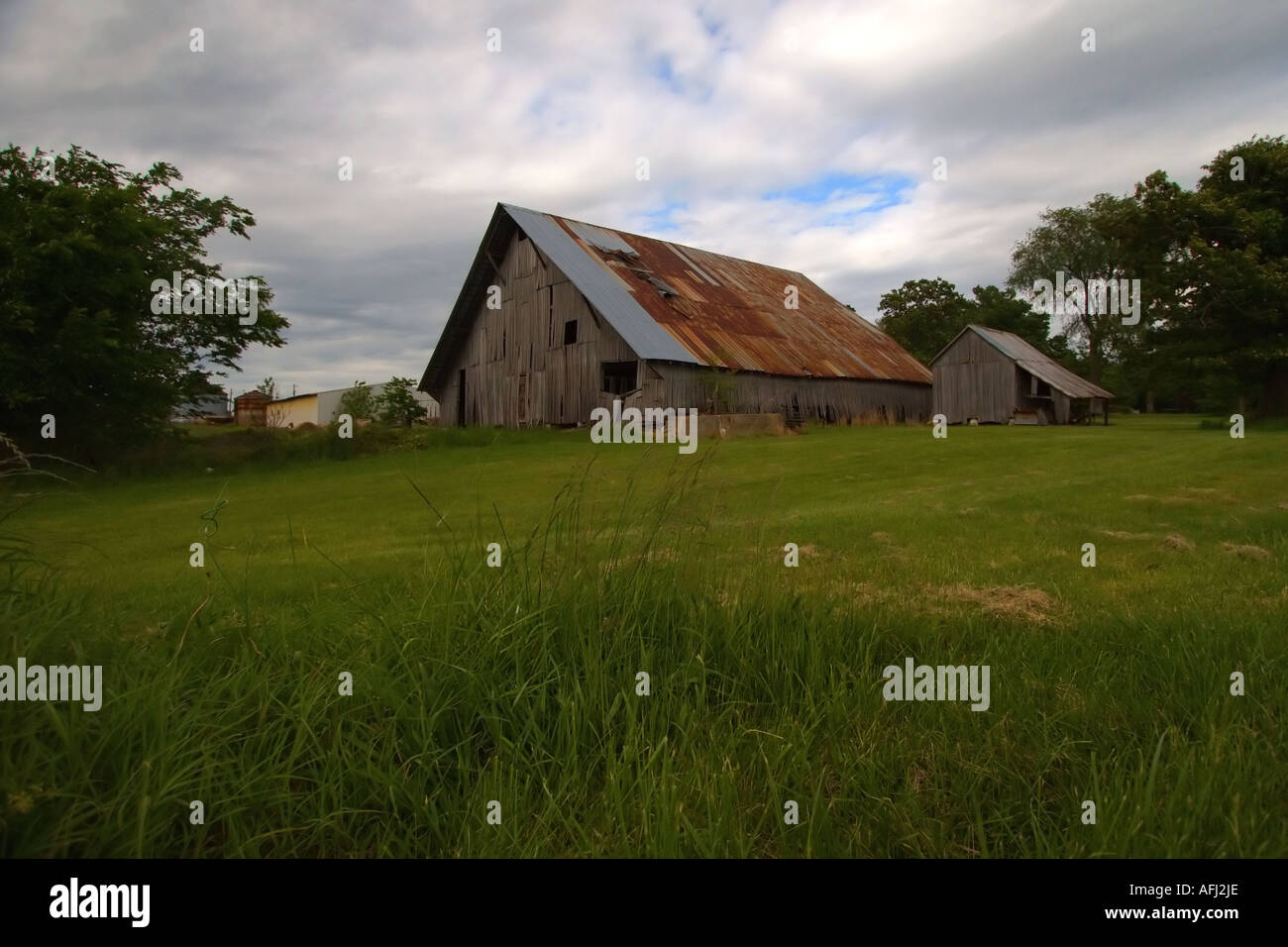 View of an Illinois farm Stock Photo - Alamy