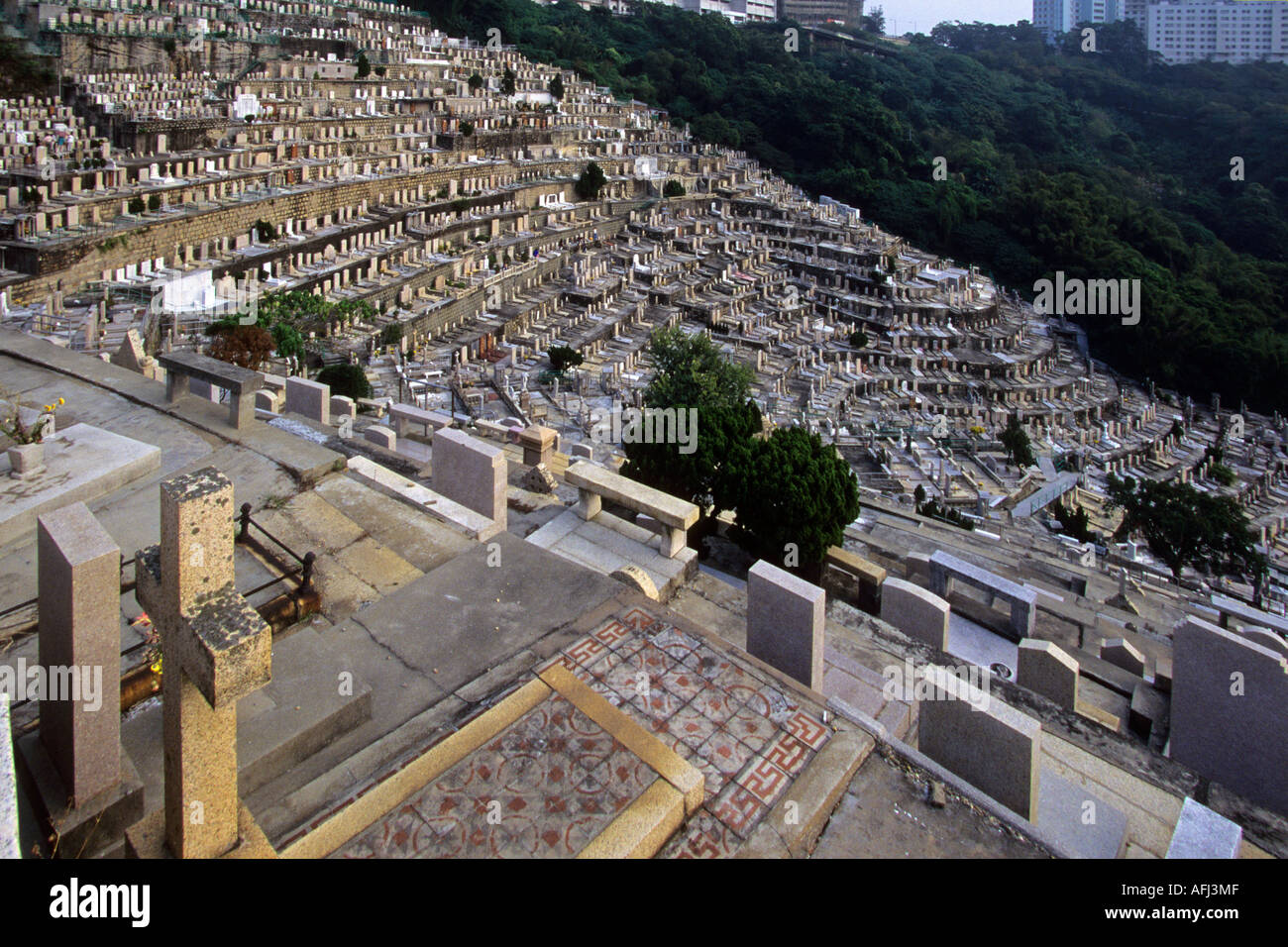 Pok Fu Lam cemetery Hong Kong Stock Photo - Alamy