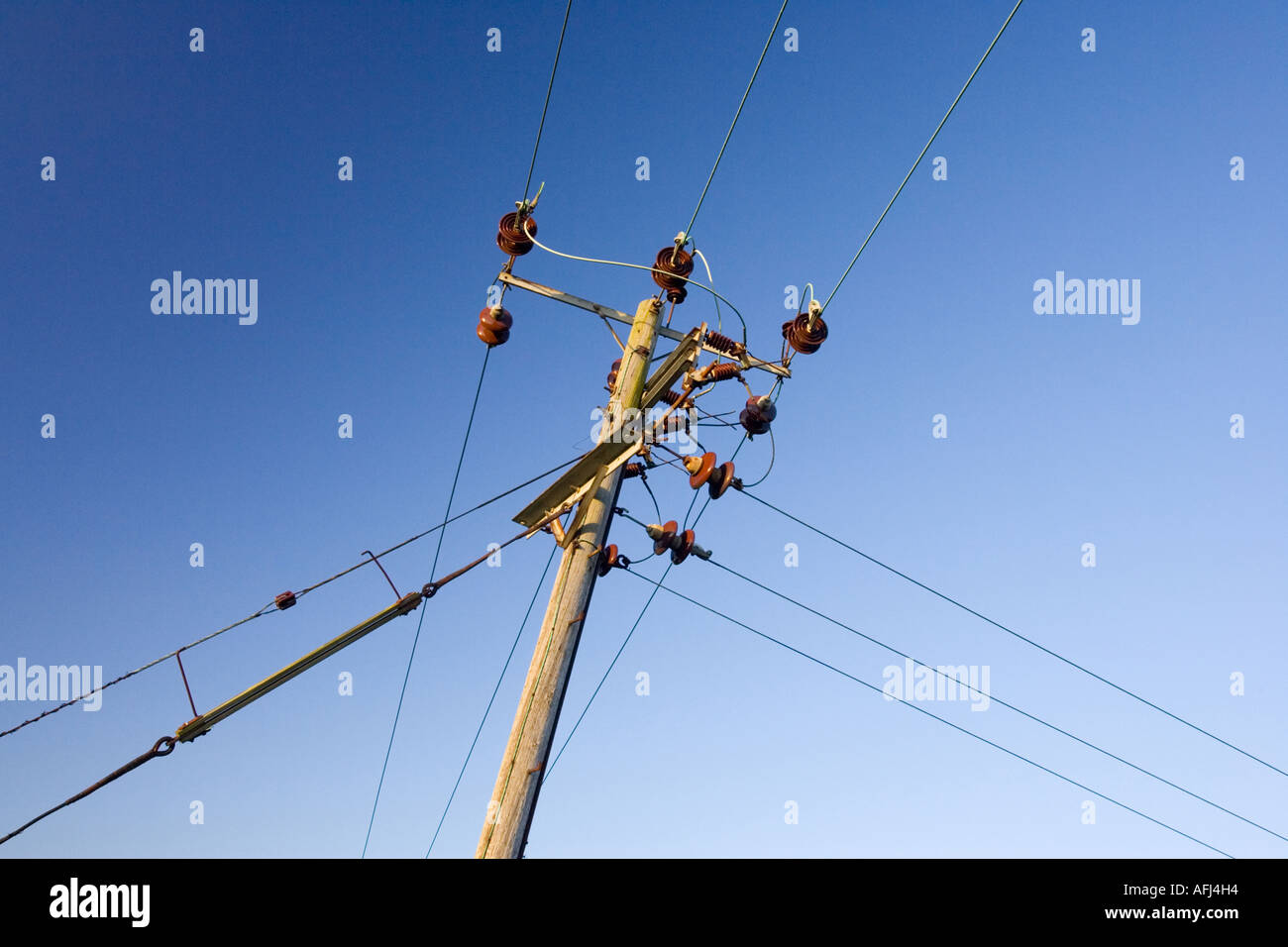 electricity power lines Stock Photo - Alamy