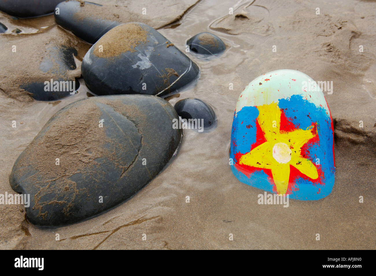 Painted pebble hi-res stock photography and images - Alamy