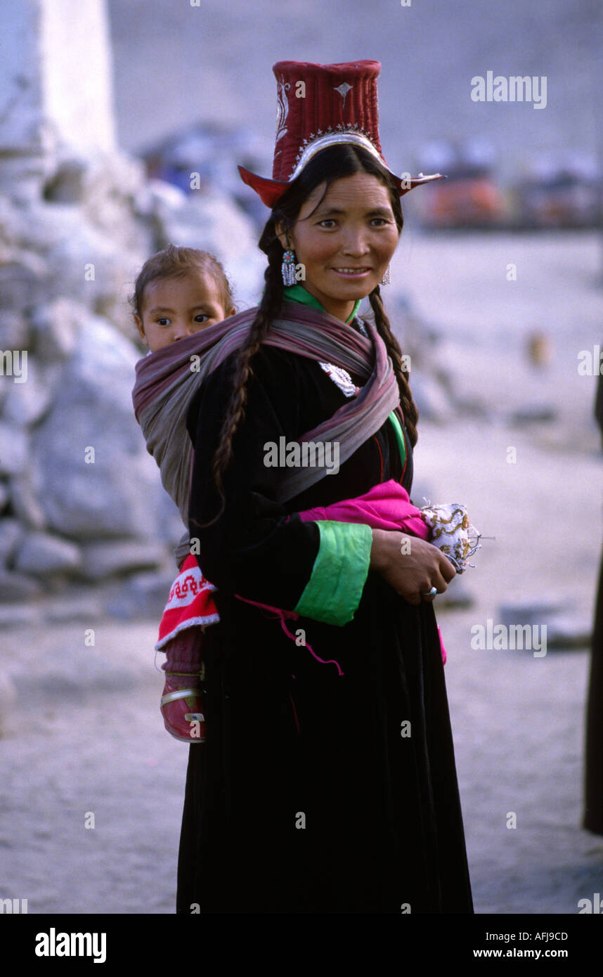 Ladakhi woman child Leh ladakh North India Stock Photo - Alamy