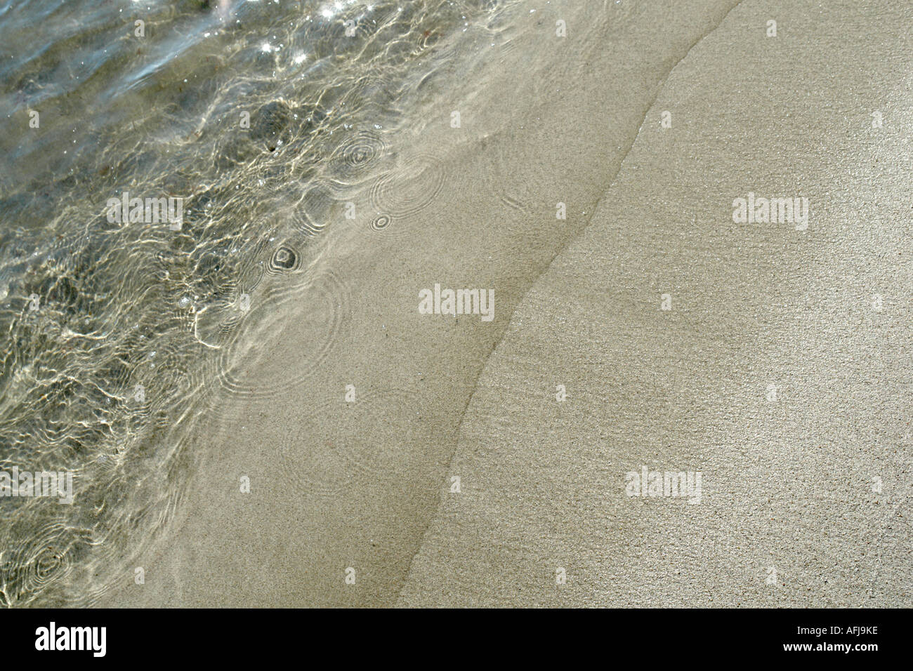 Wavelets on a sandy beach in Ibiza Stock Photo - Alamy