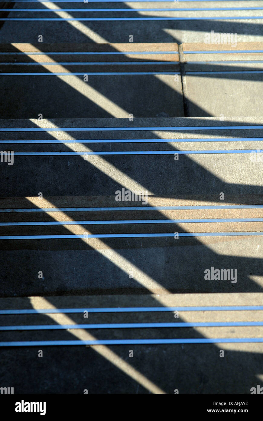 Shadow Cast on Steps Stock Photo - Alamy
