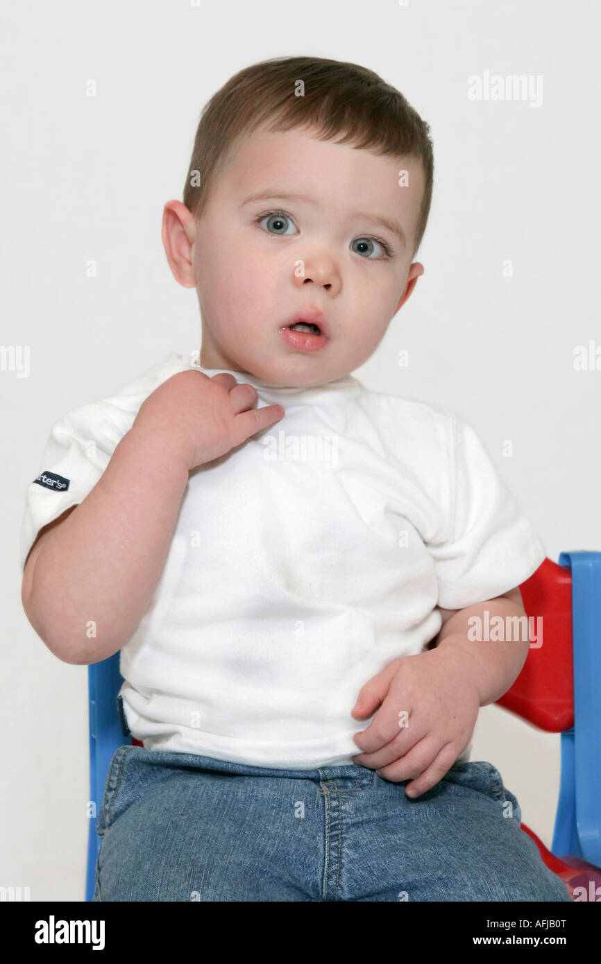 Toddler boy kid child nature studio portrait shot head and shoulders ...