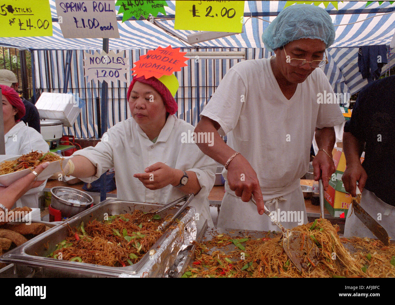 Chinese food being sold on the streets during annual Notting hill ...