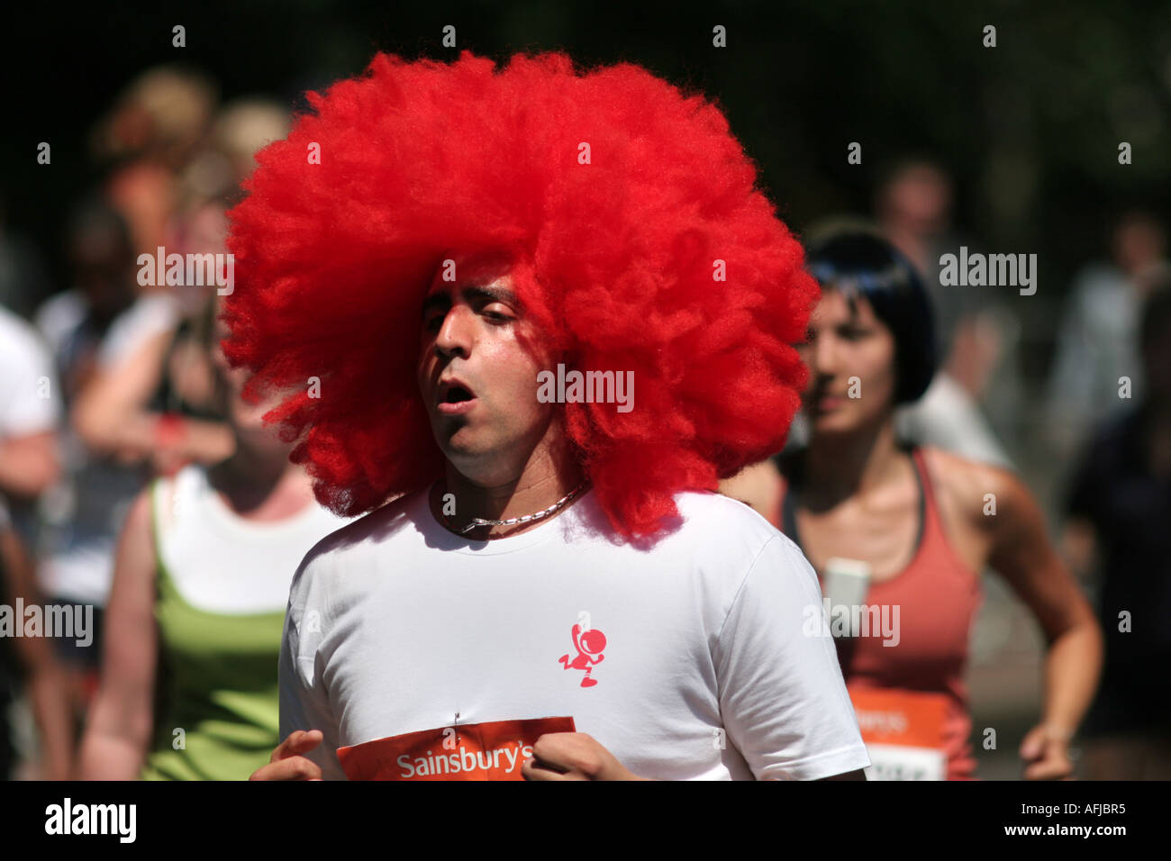 Sport Relief Charity Run in London UK Stock Photo - Alamy