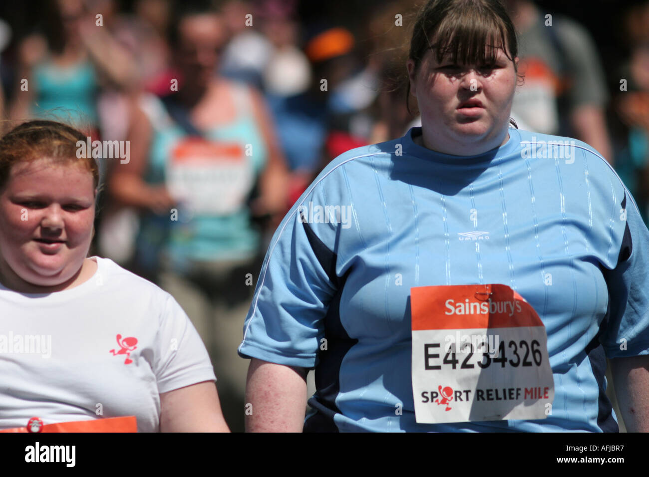 Sport Relief Charity Run in London UK Stock Photo - Alamy