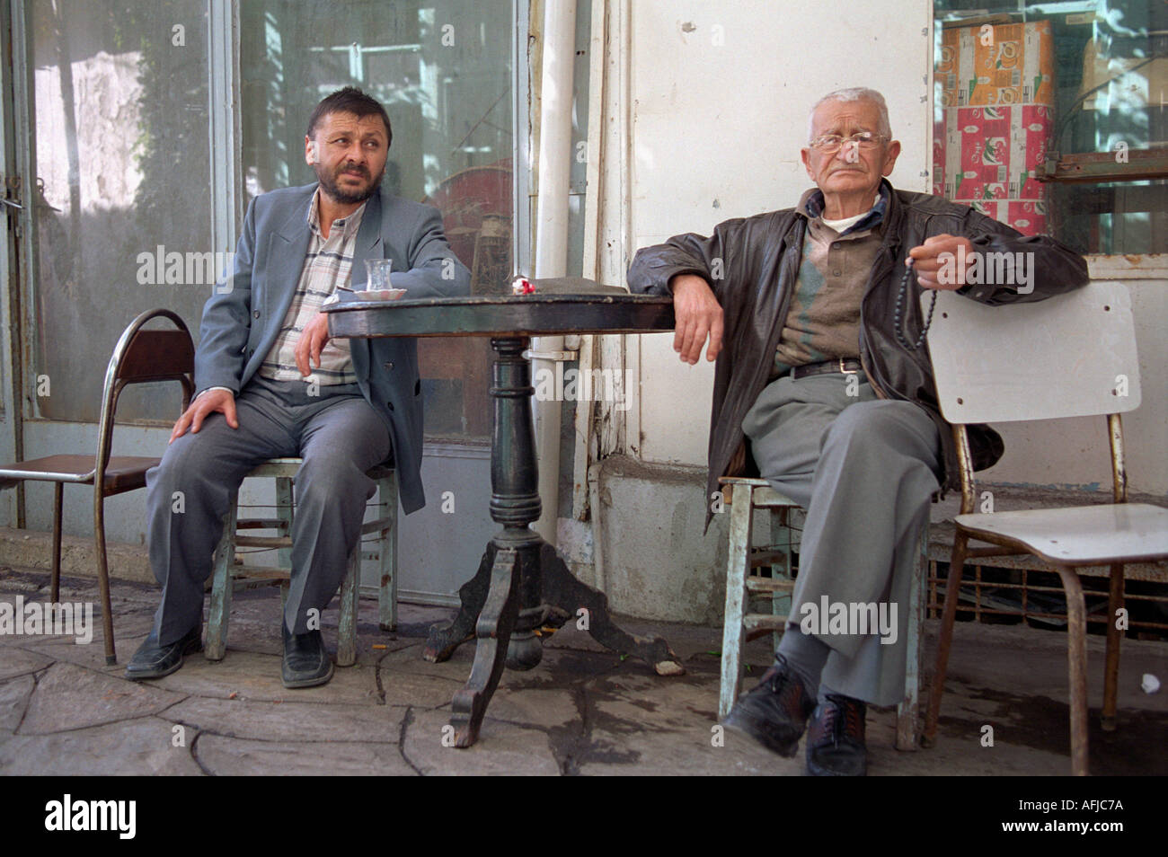 Old man in turkish cafe hi-res stock photography and images - Alamy