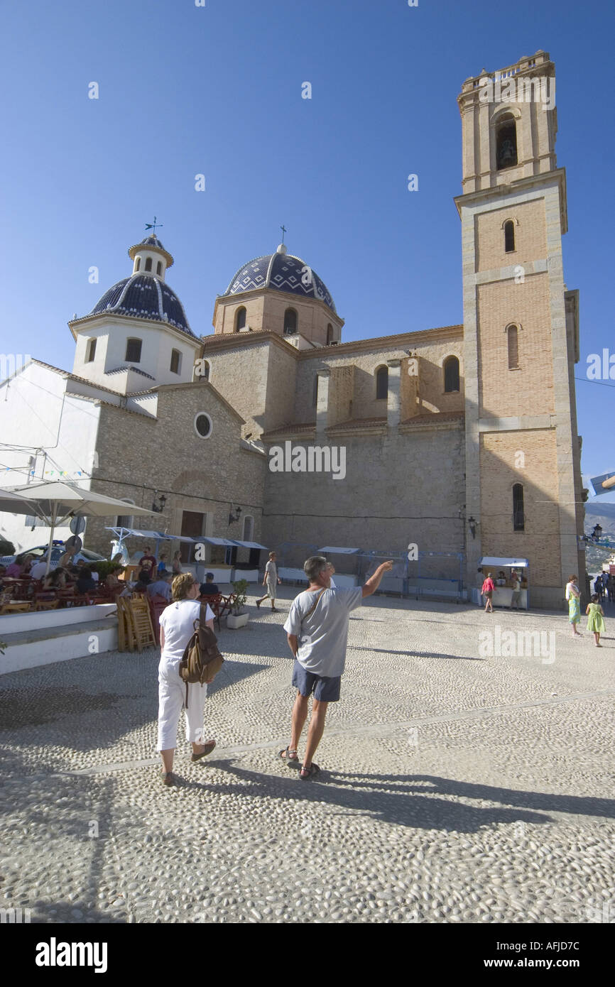 Church square altea hi-res stock photography and images - Alamy
